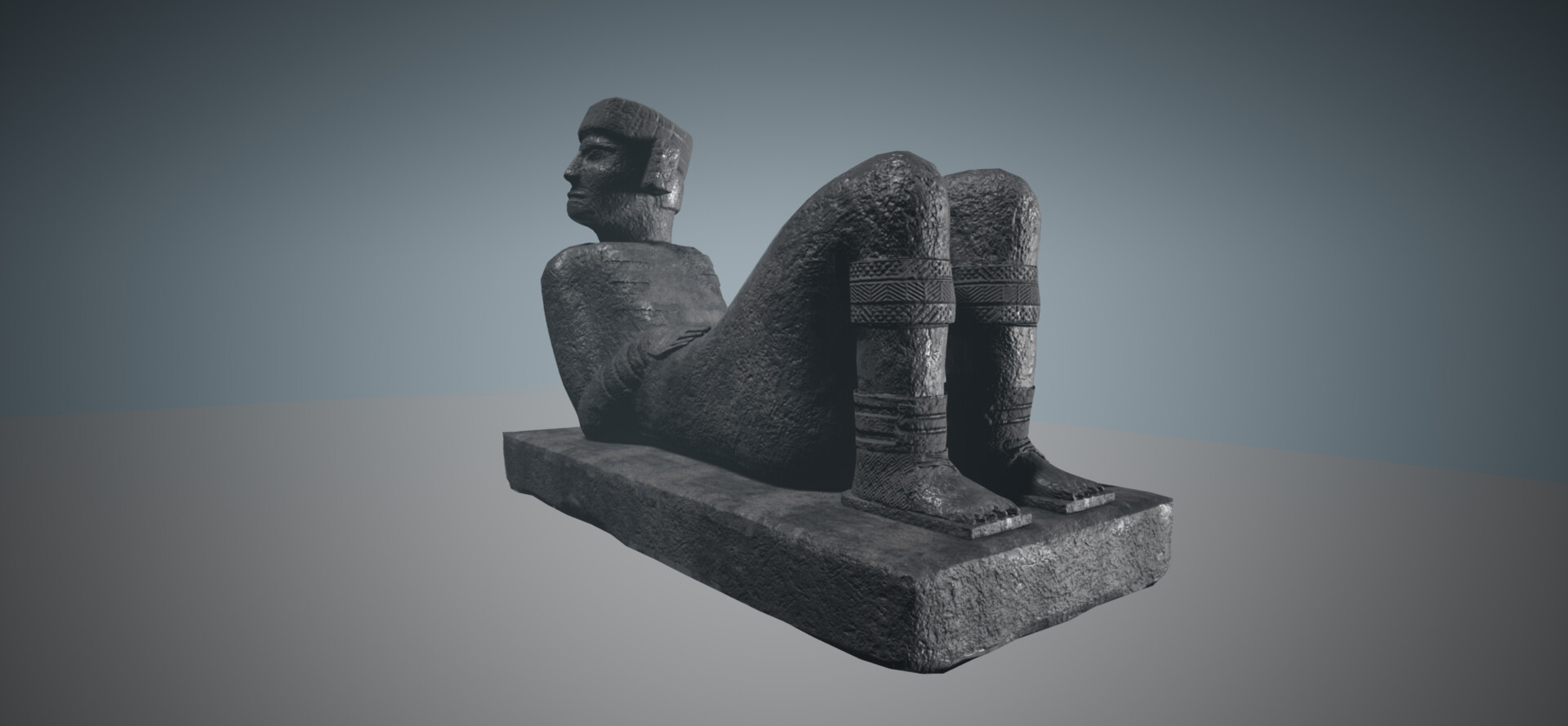 ArtStation - Chac-mool Rock Statue, Alan Morales