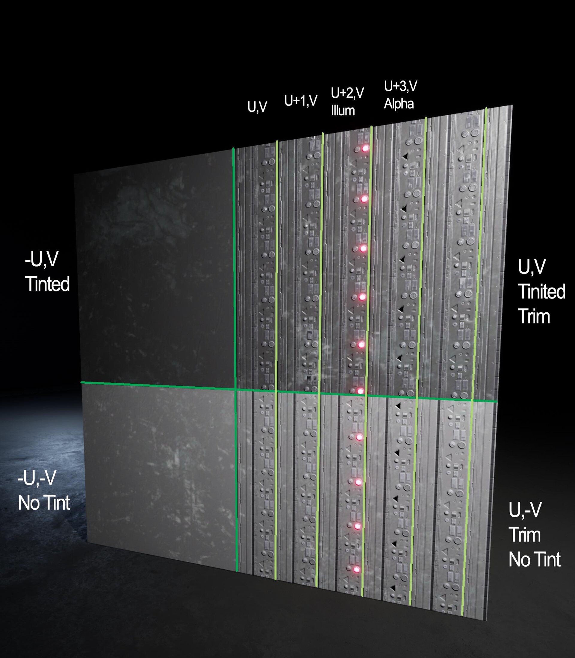ArtStation - UV Space Material Combination