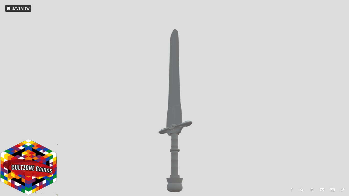 ArtStation - Holy Deadly Sword of Crom Low-poly