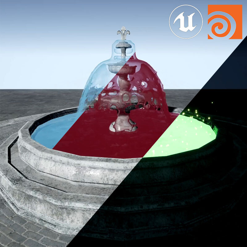 ArtStation - Houdini to Unreal - Fluid Vertex Animation Texture