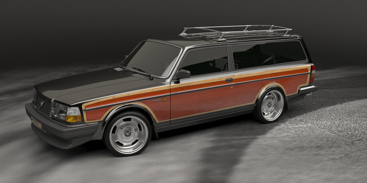 ArtStation - volvo 245 two door