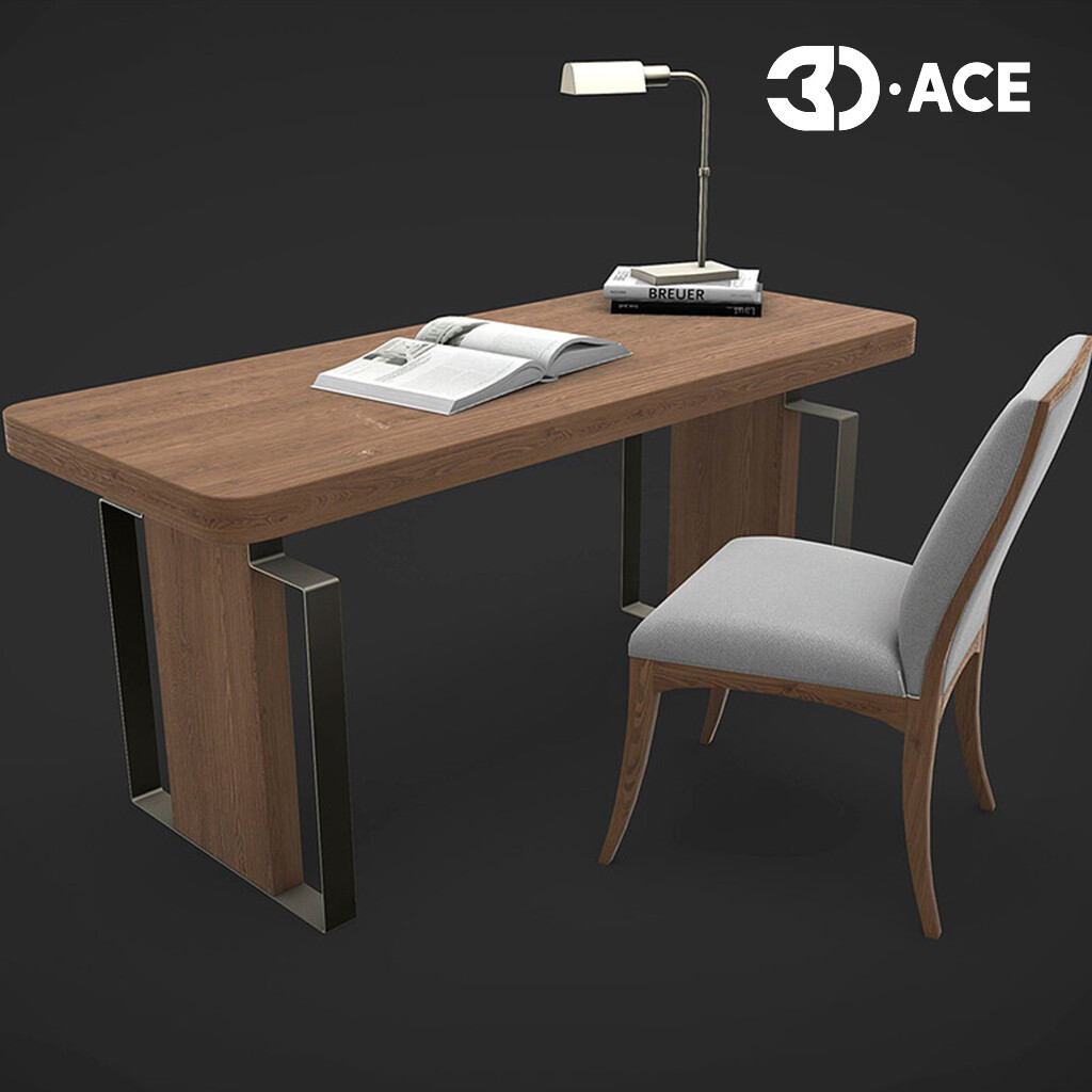 ArtStation - Office table 3D furniture modeling