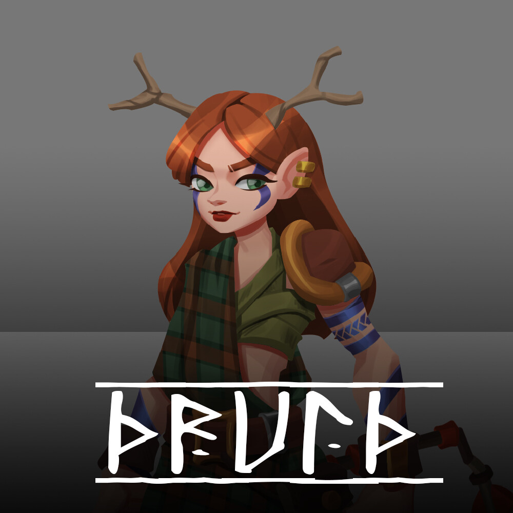 ArtStation - Celtic female druid