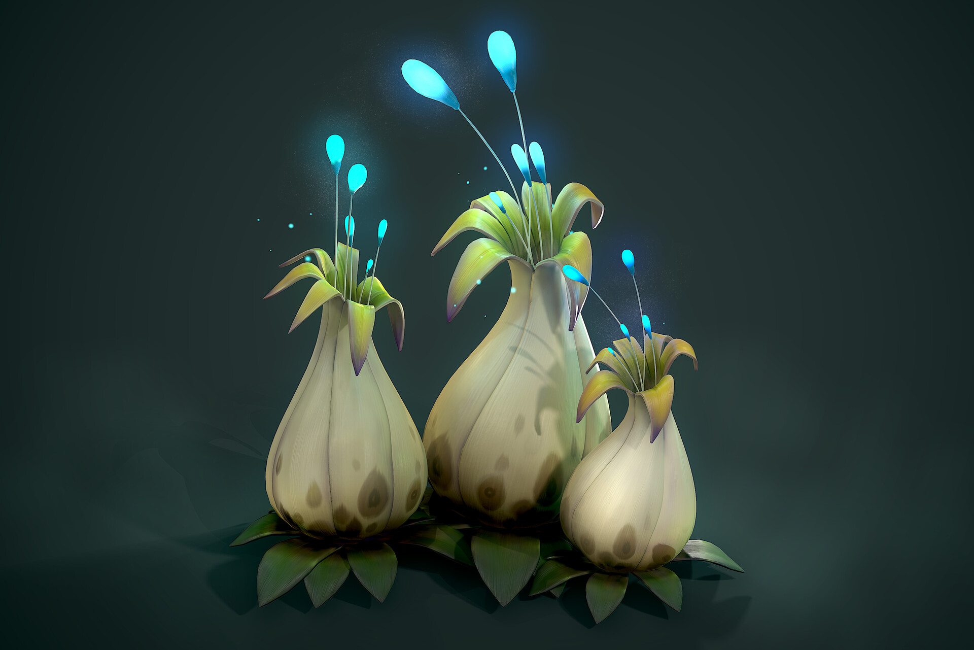ArtStation - Stylized Alien Plant