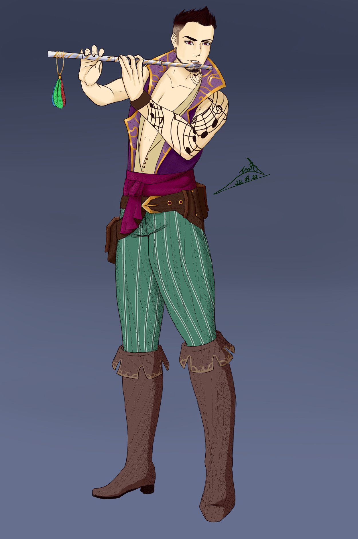 ArtStation - Evil the cursed bard