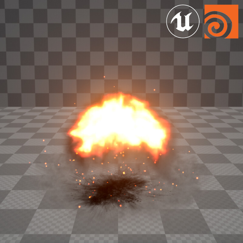 ArtStation - Houdini to Unreal - Pyro Explosion (Niagara)
