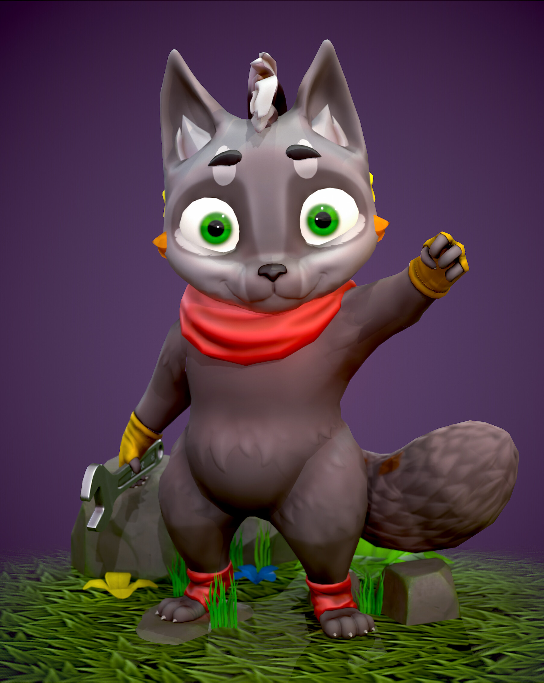 ArtStation - Fantasy Fox - Game Character