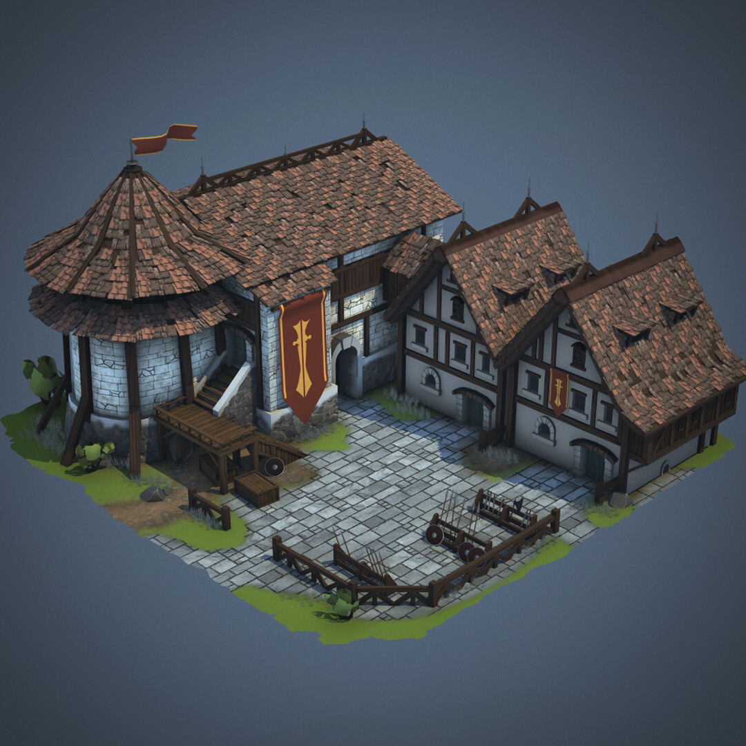 ArtStation - Medieval castle