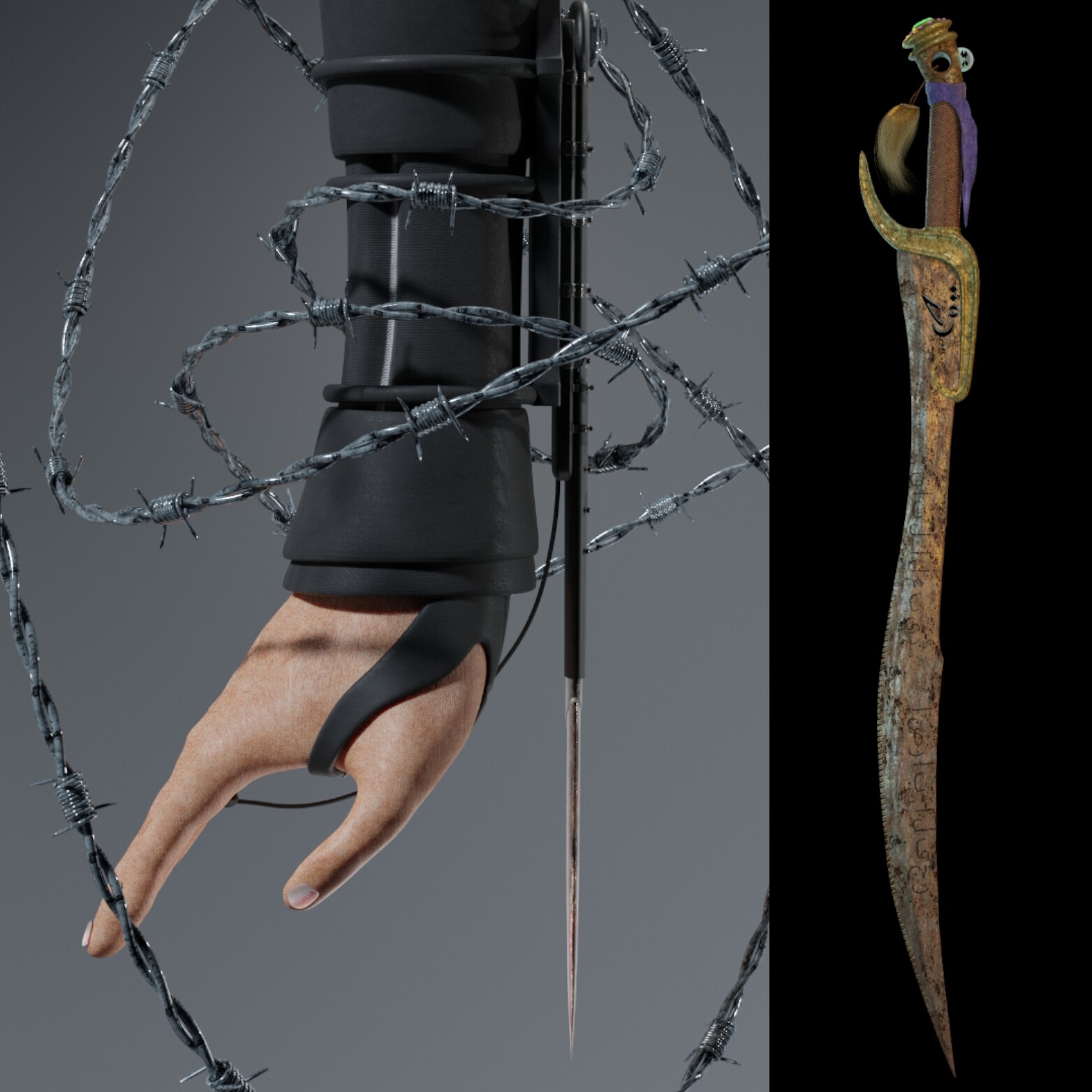 ArtStation - 2 Blades, 2 Styles