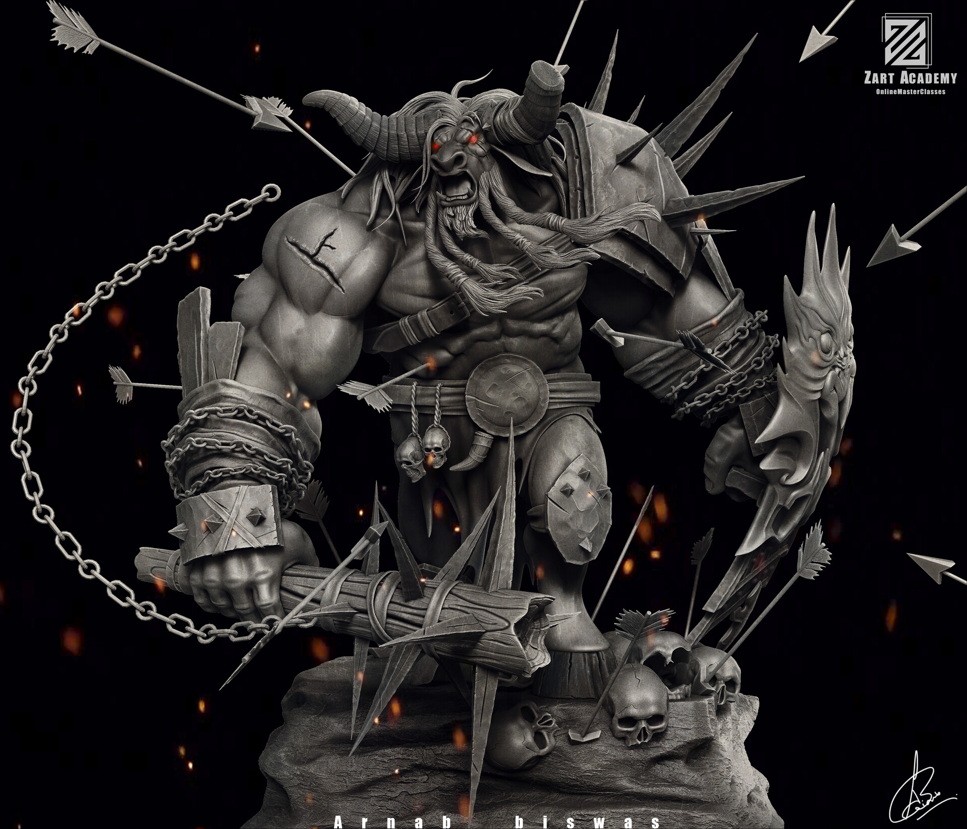 ArtStation - Evil Minotaur