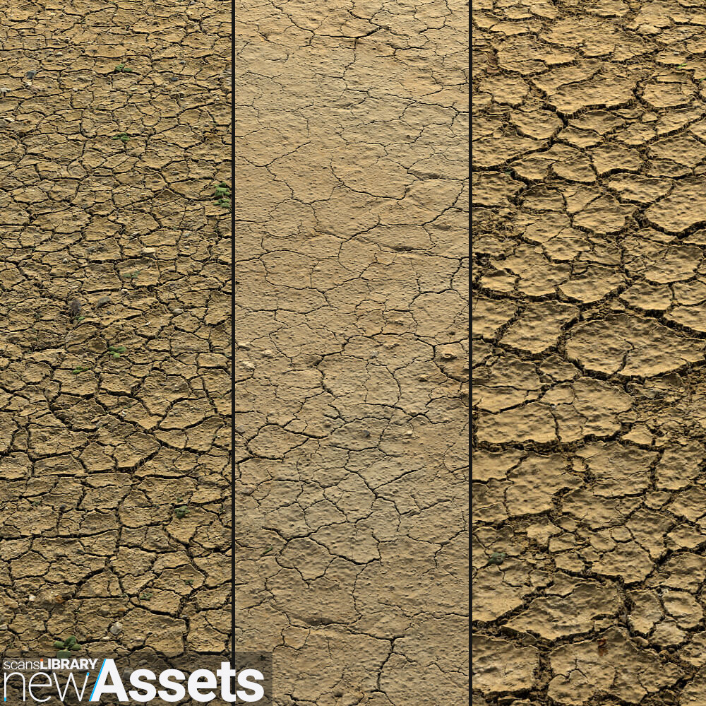 ArtStation - NEW - Cracked Soil Surfaces