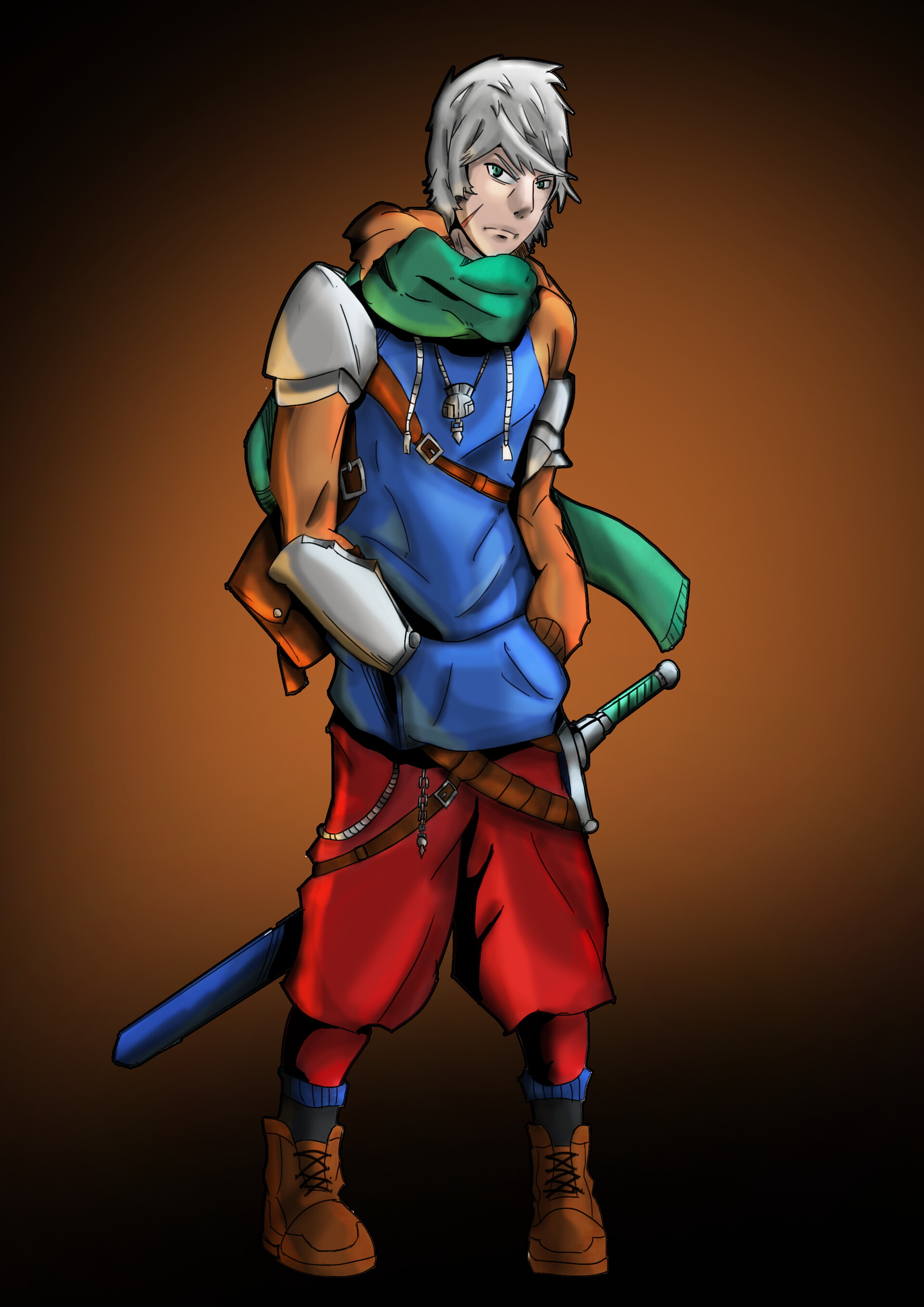 ArtStation - Modern Fighte OC-Digital Study