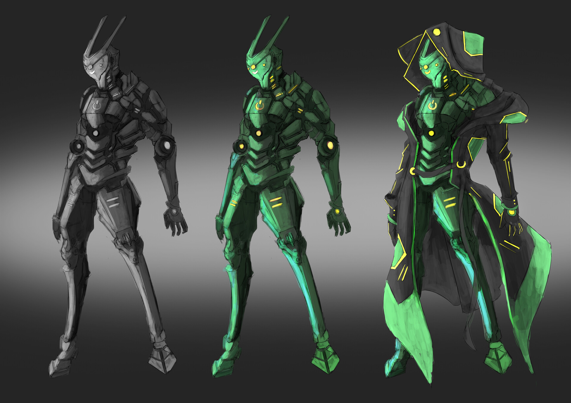 ArtStation - Portfolio Assignment 2D_Assassin_Robot