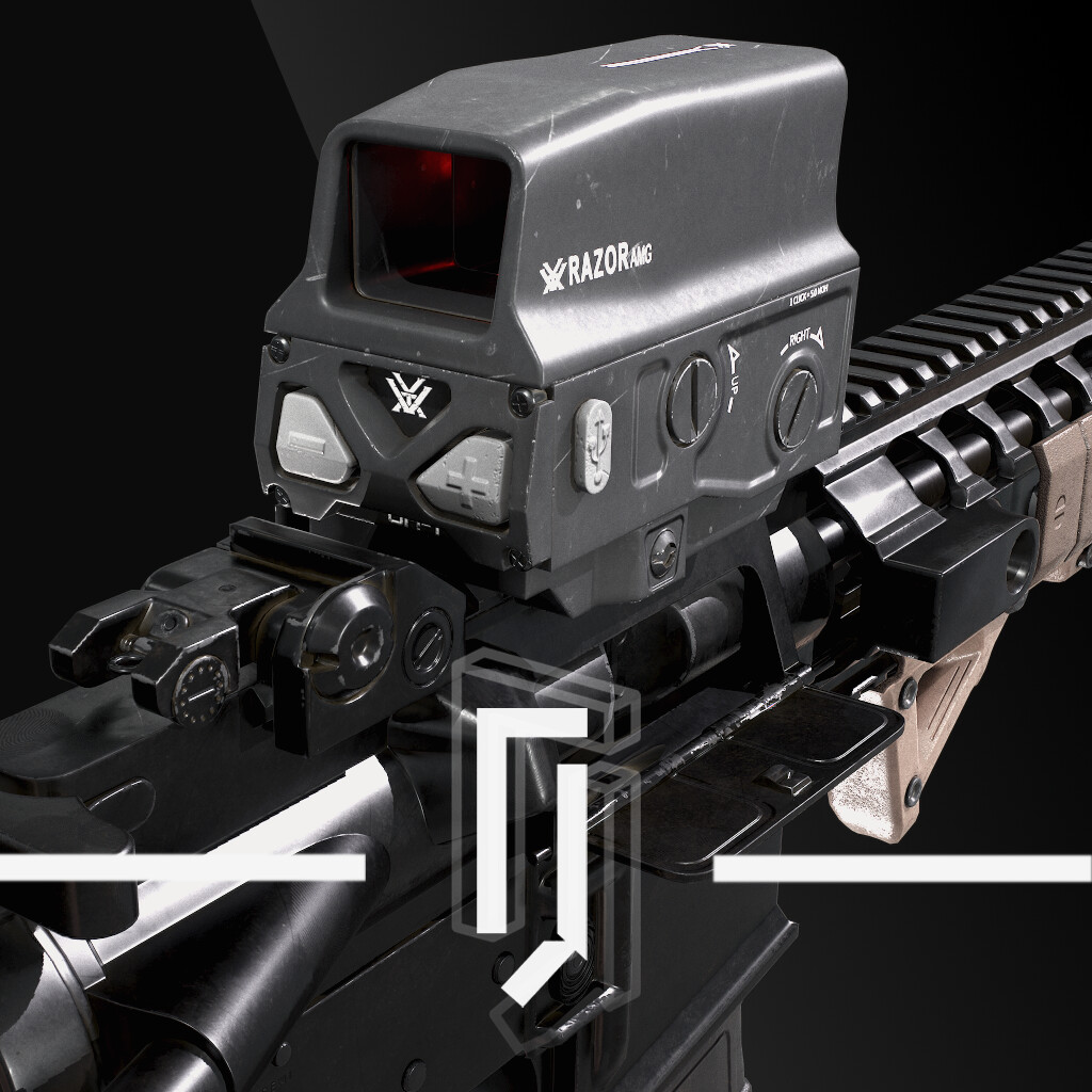 ArtStation - AR-15 (Razor-sight)