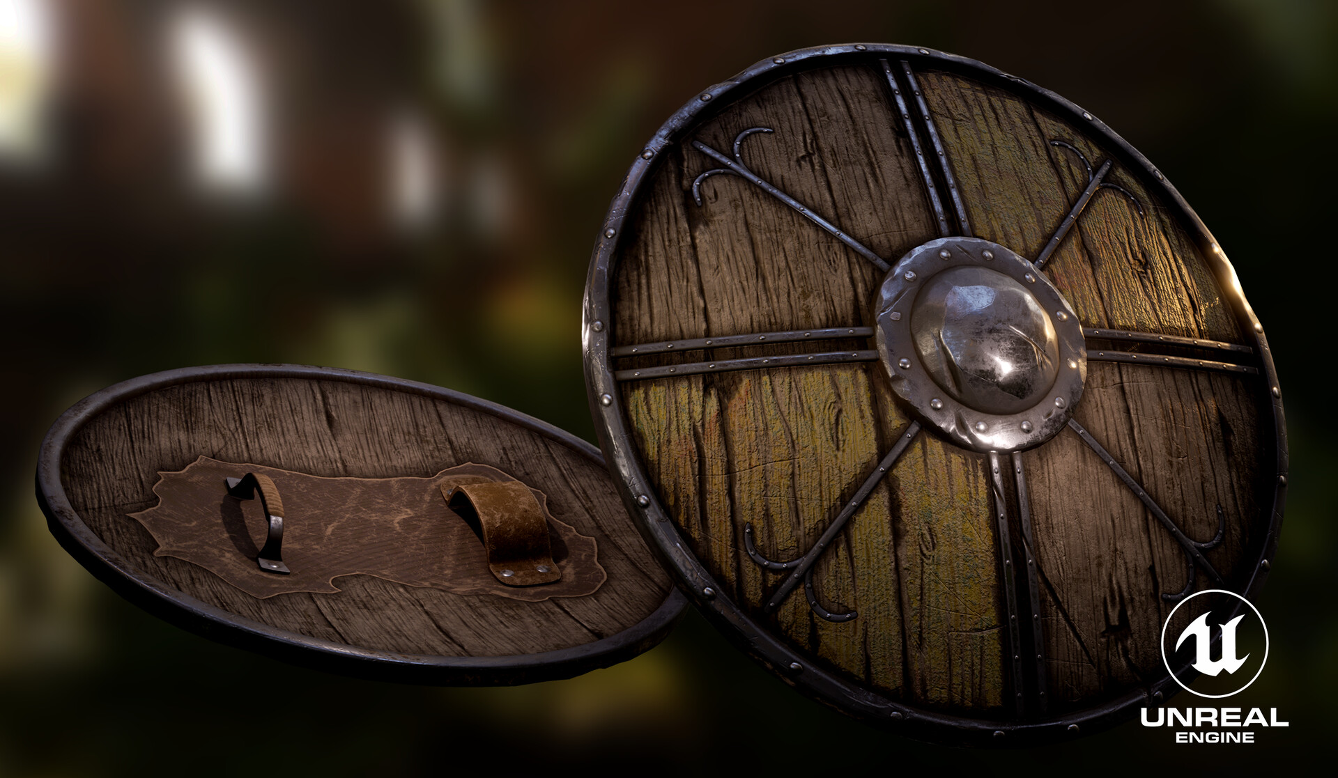 ArtStation - Battle-scarred Shield (UE4 Game ready)