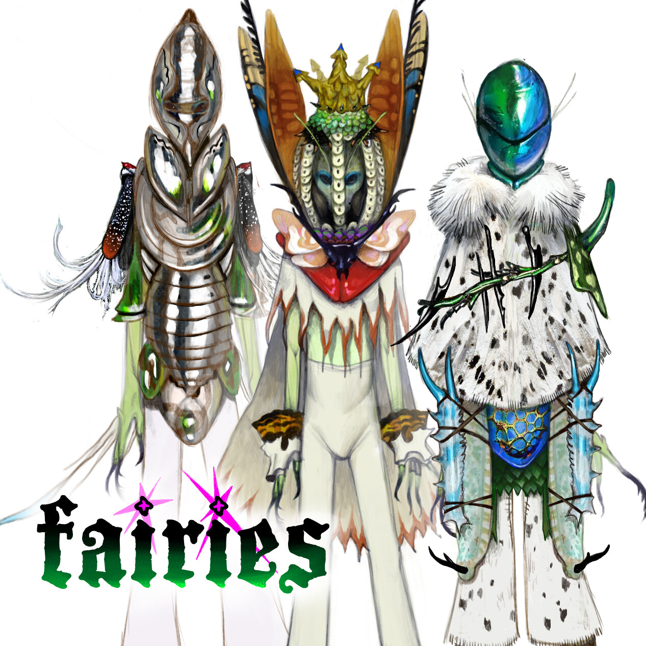 ArtStation - FAIRIES personal project - fairies body, armor weapon and ...