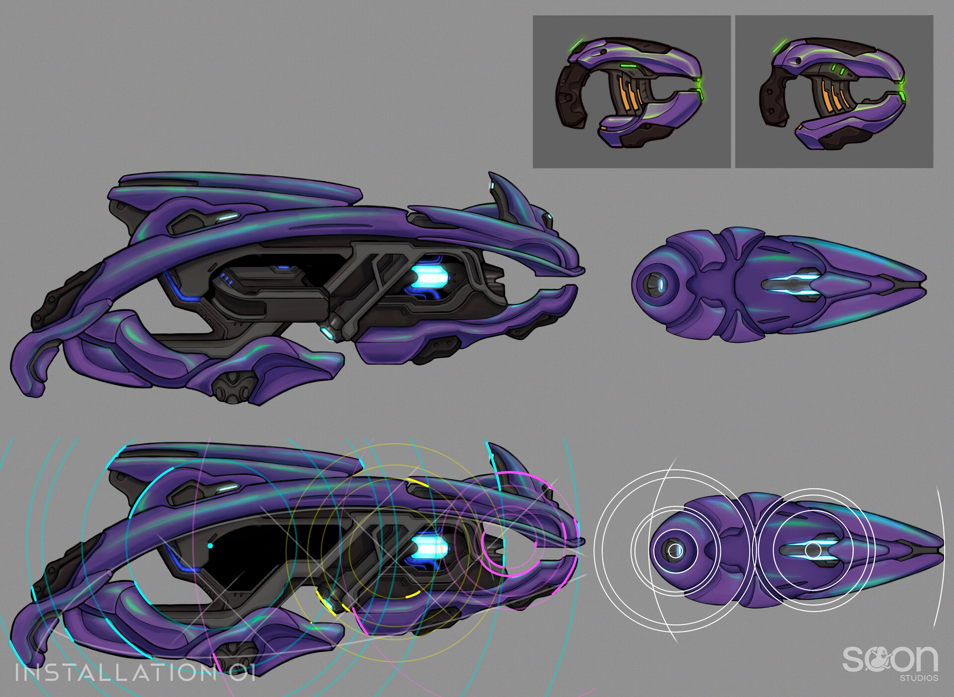 ArtStation - Installation 01 Plasma Turret Concept