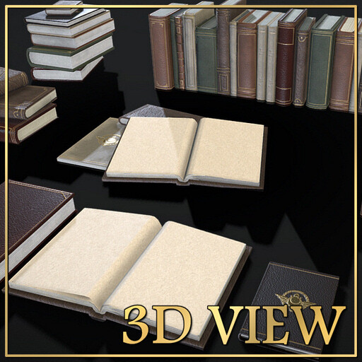 ArtStation - Vintage Book Props