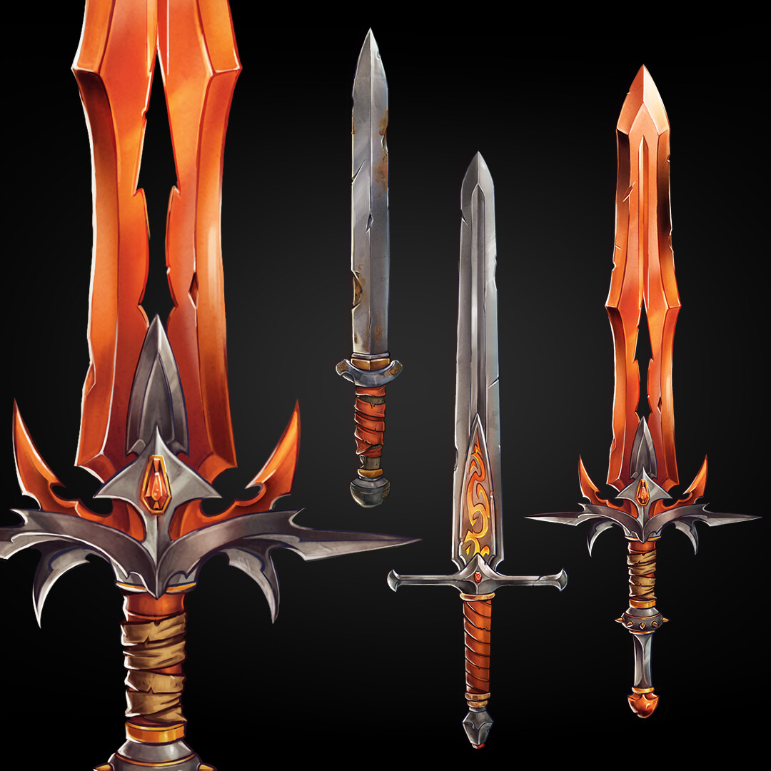 ArtStation - [PROPS] RPG SWORDS CONCEPT-ART