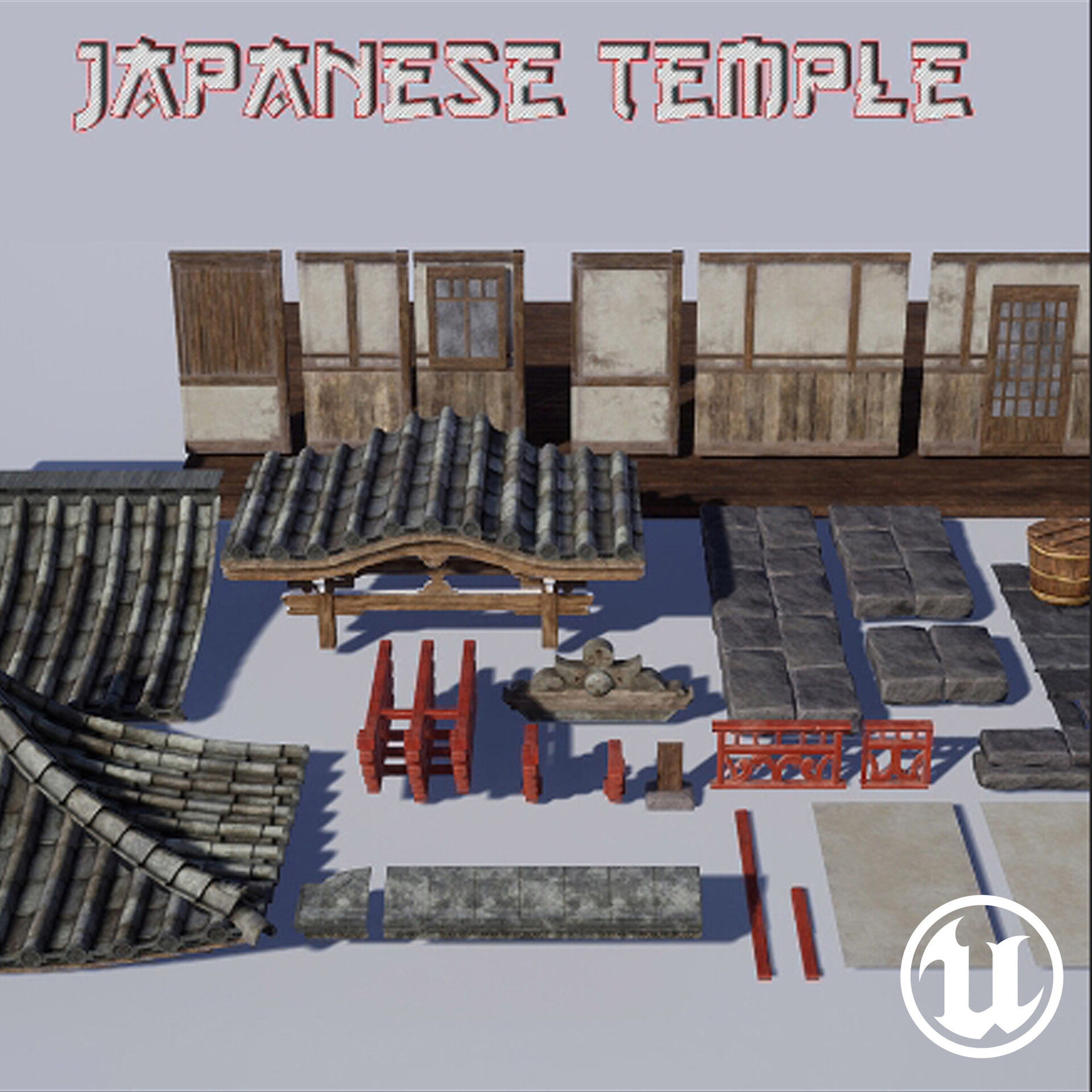 ArtStation - Japanese Temple - Assets