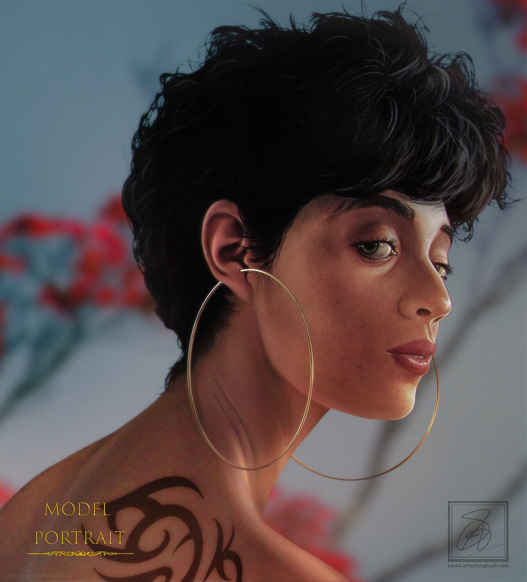 ArtStation - Model_Portrait_Study