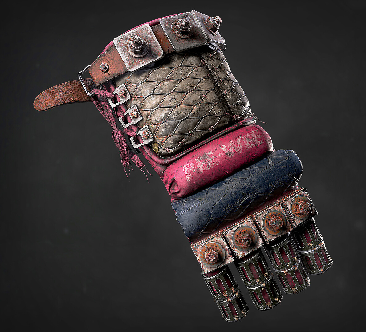 ArtStation - Post apocalypse gladiator glove