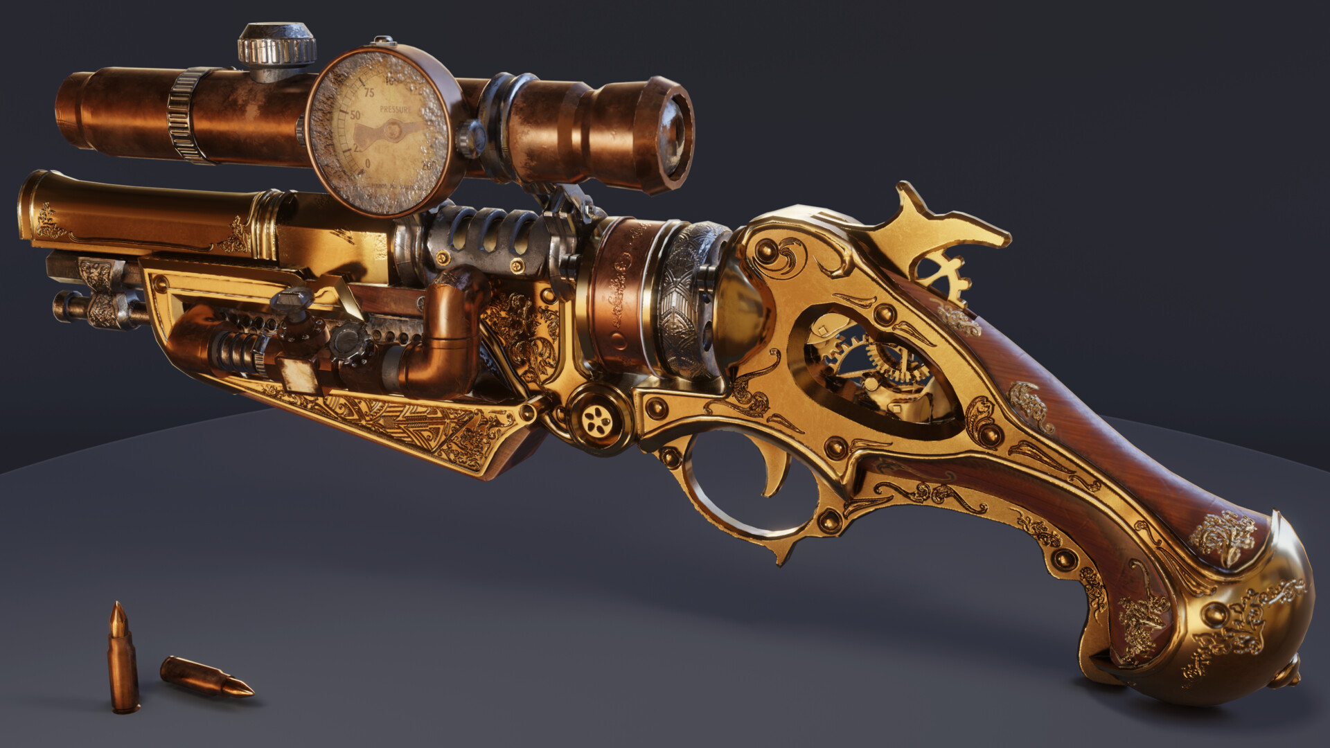 ArtStation - Steampunk Gun