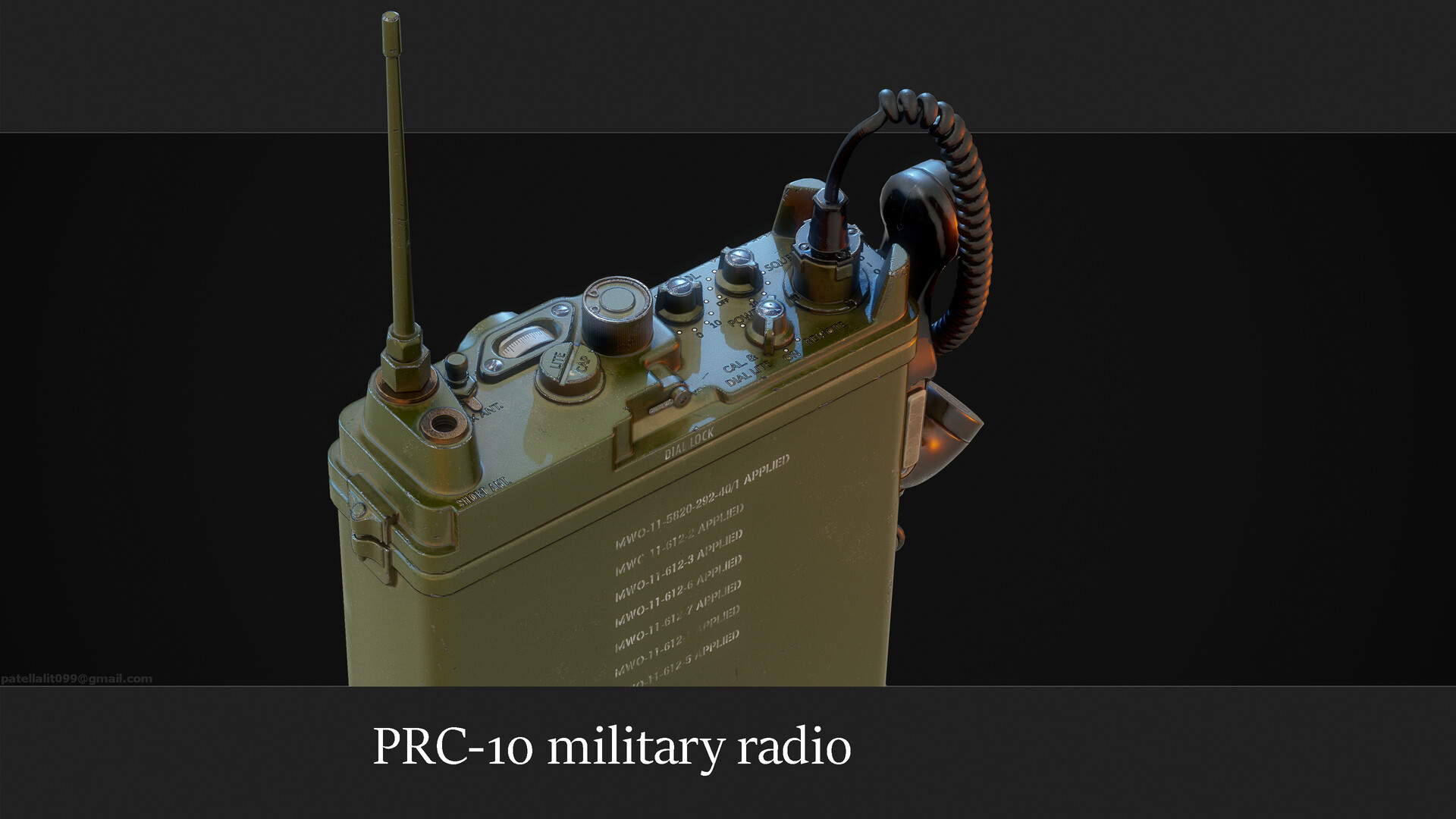ArtStation - PRC-10 military radio