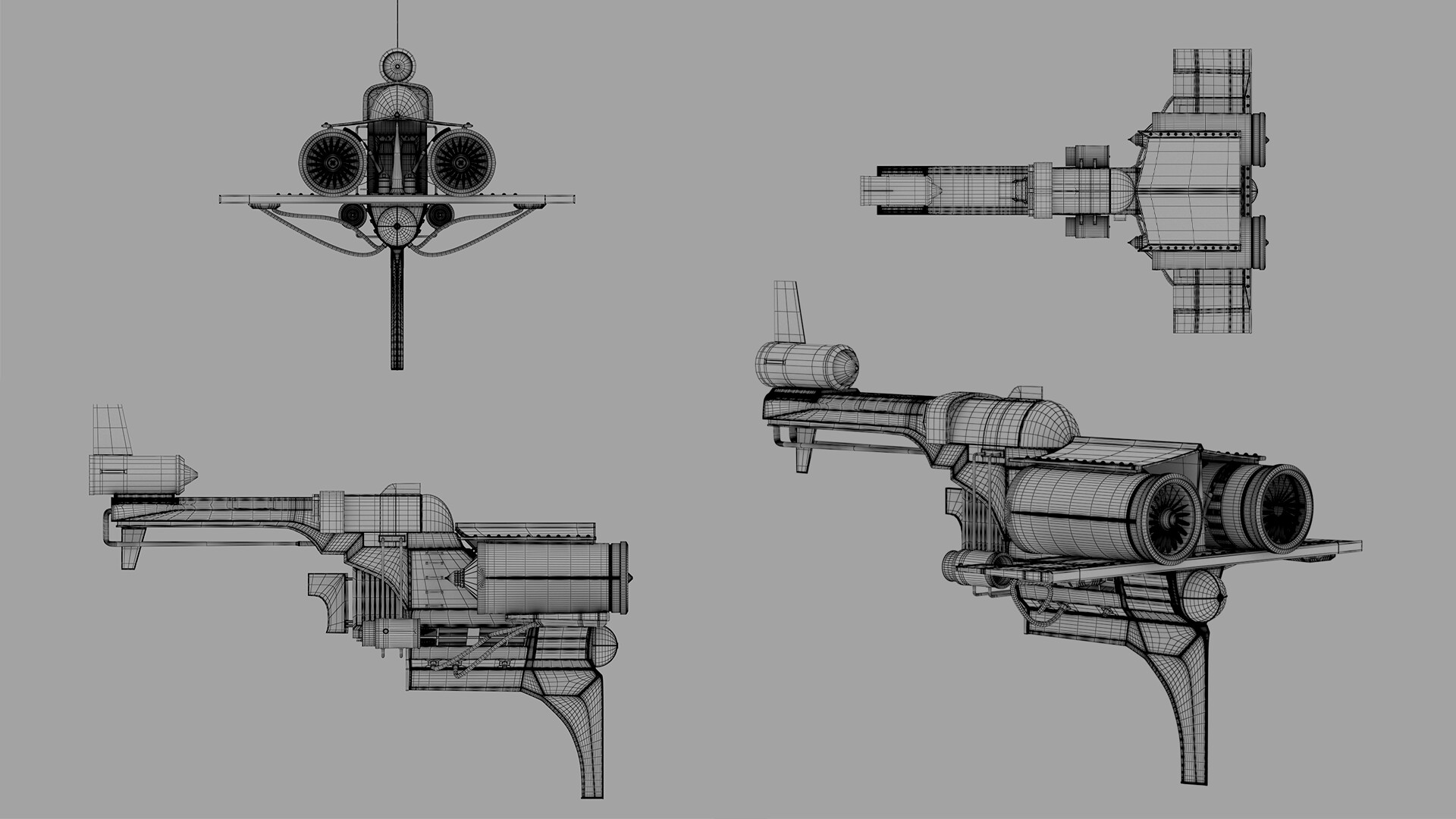 ArtStation - Bomber Aircraft 3D Model