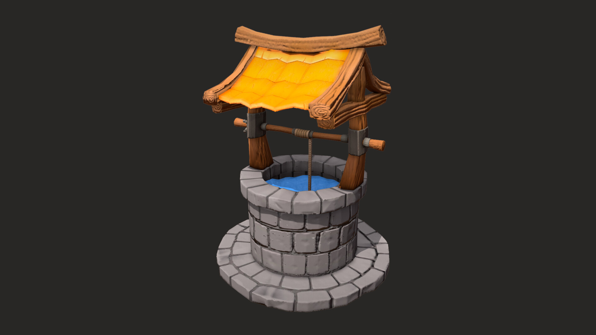 ArtStation - 3D Hand painted Stylized Well