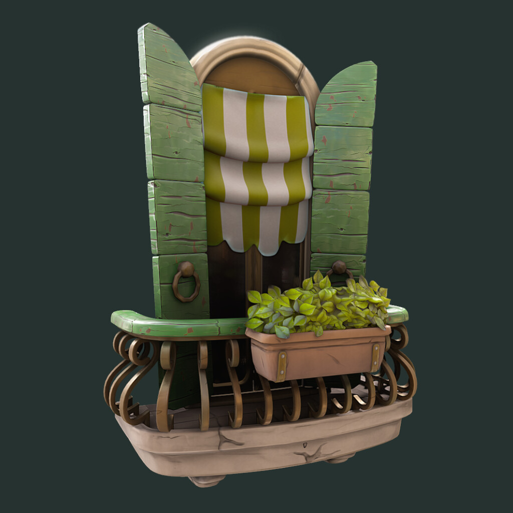 ArtStation - Stylized Venice Windows | Game-Ready Props