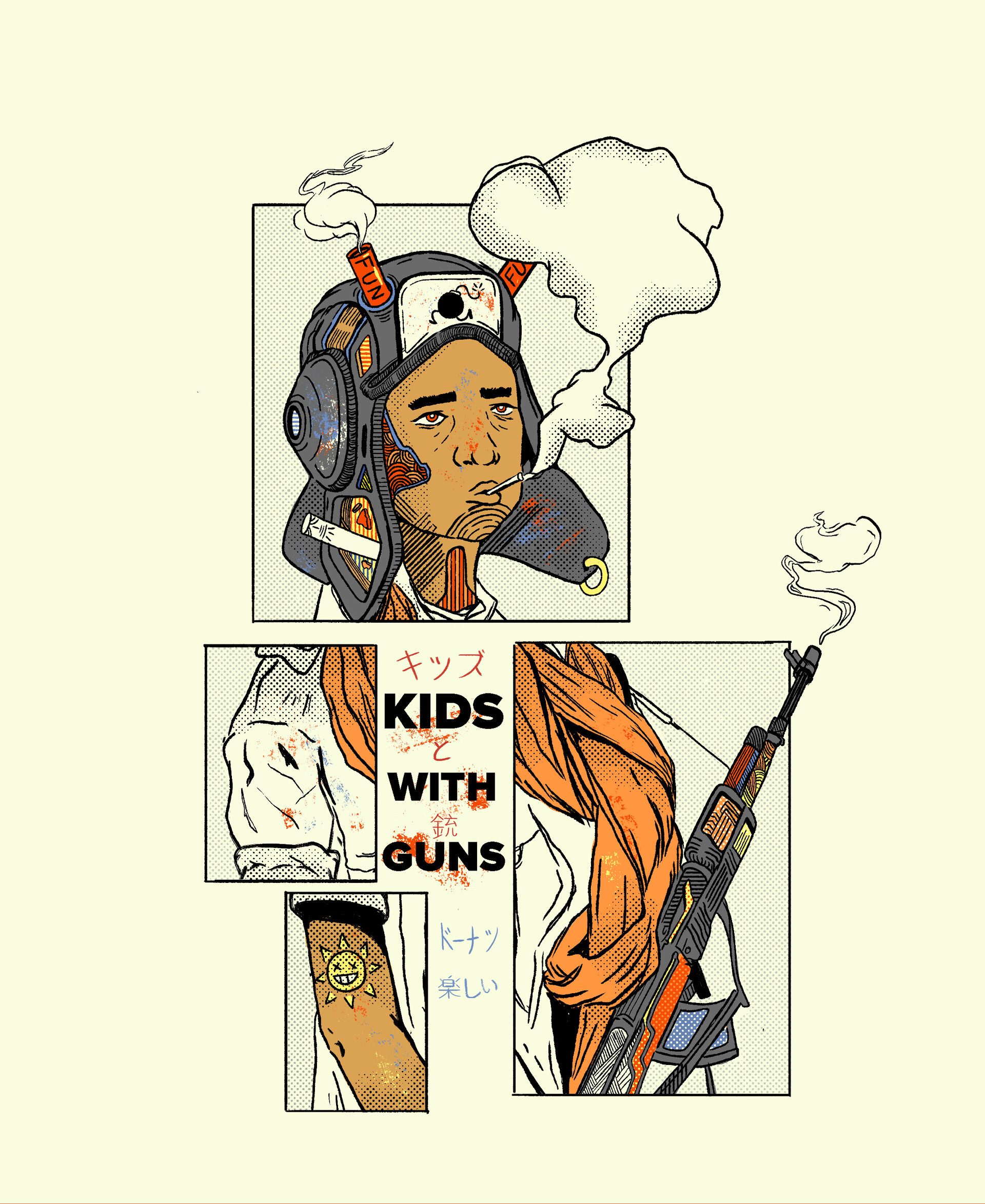 ArtStation - ILLUSTRATION | Kid with Guns