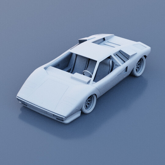 ArtStation - Lamborghini Countach