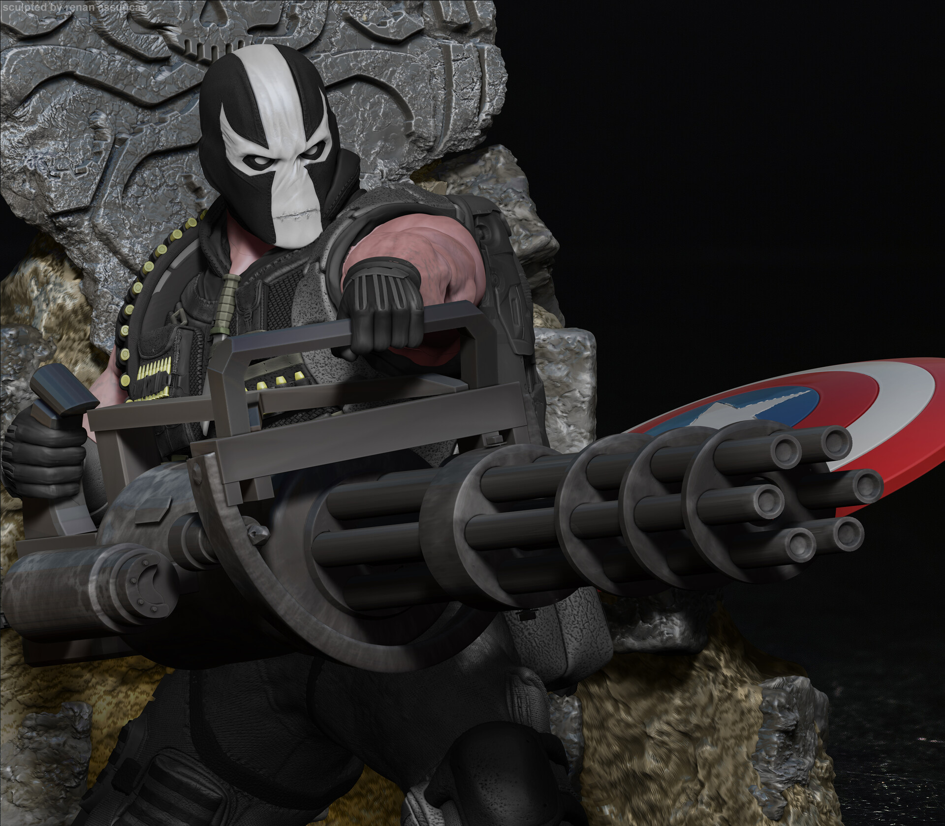 ArtStation - Crossbones Statue