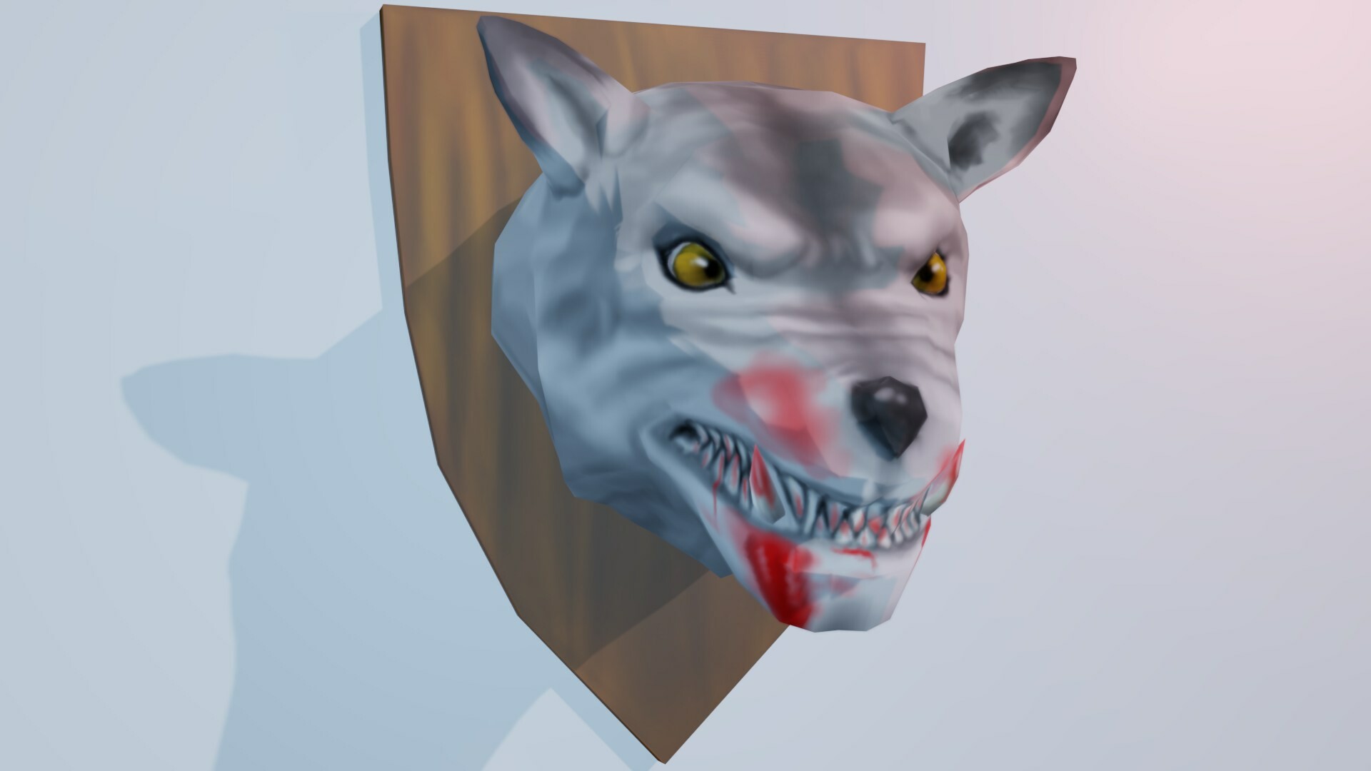 ArtStation - Stuffed wolf head