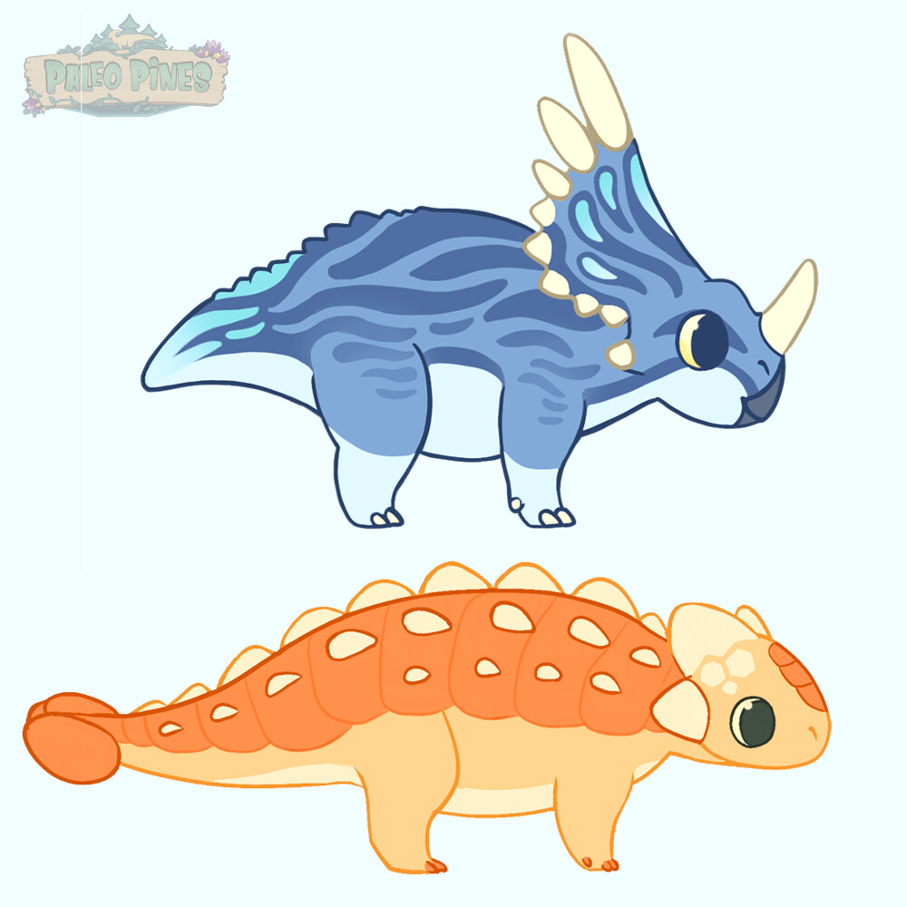 ArtStation - Paleo Pines Dinosaur Designs & Skins (Herbivores Pt1)