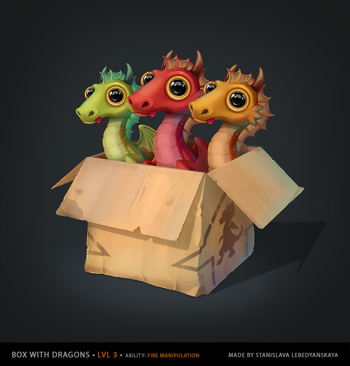 ArtStation - LVL 3 • DRAGON BOX • concept art + animation