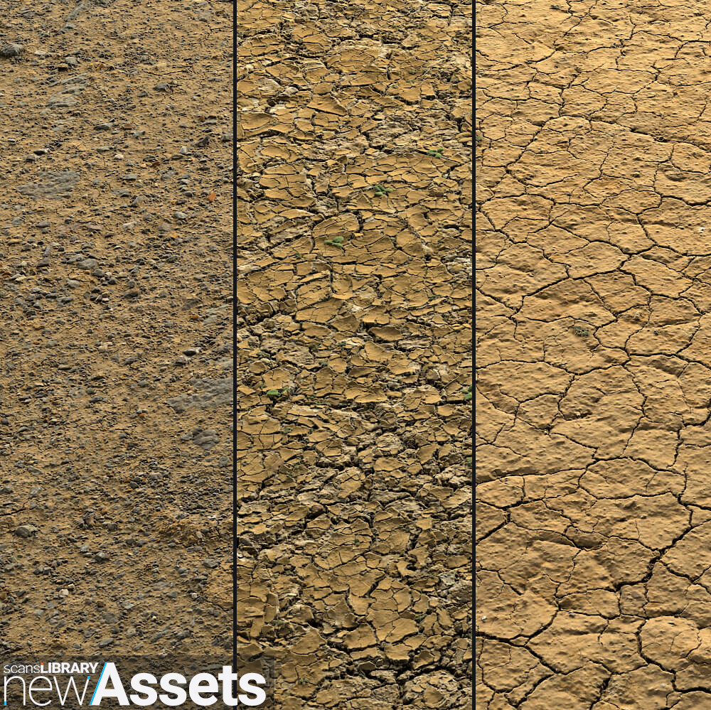ArtStation - NEW - Cracked Soil Surfaces