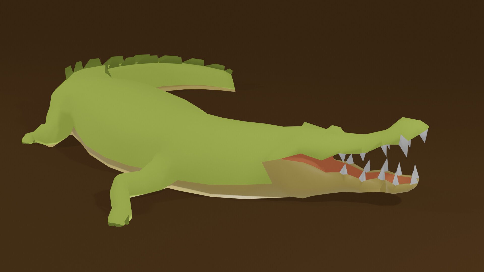 ArtStation - Low Poly Crocodile