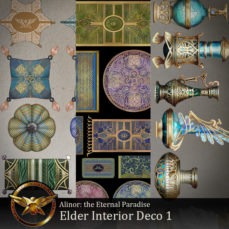 ArtStation - Elder Interior Deco 1| Alinor: The Eternal Paradise
