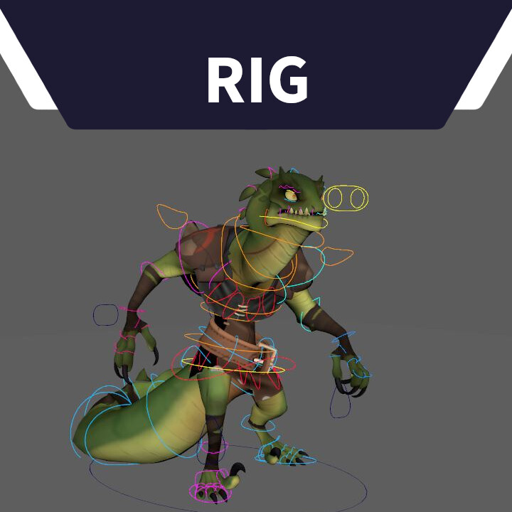 ArtStation - Slarb the Lizard - Rig