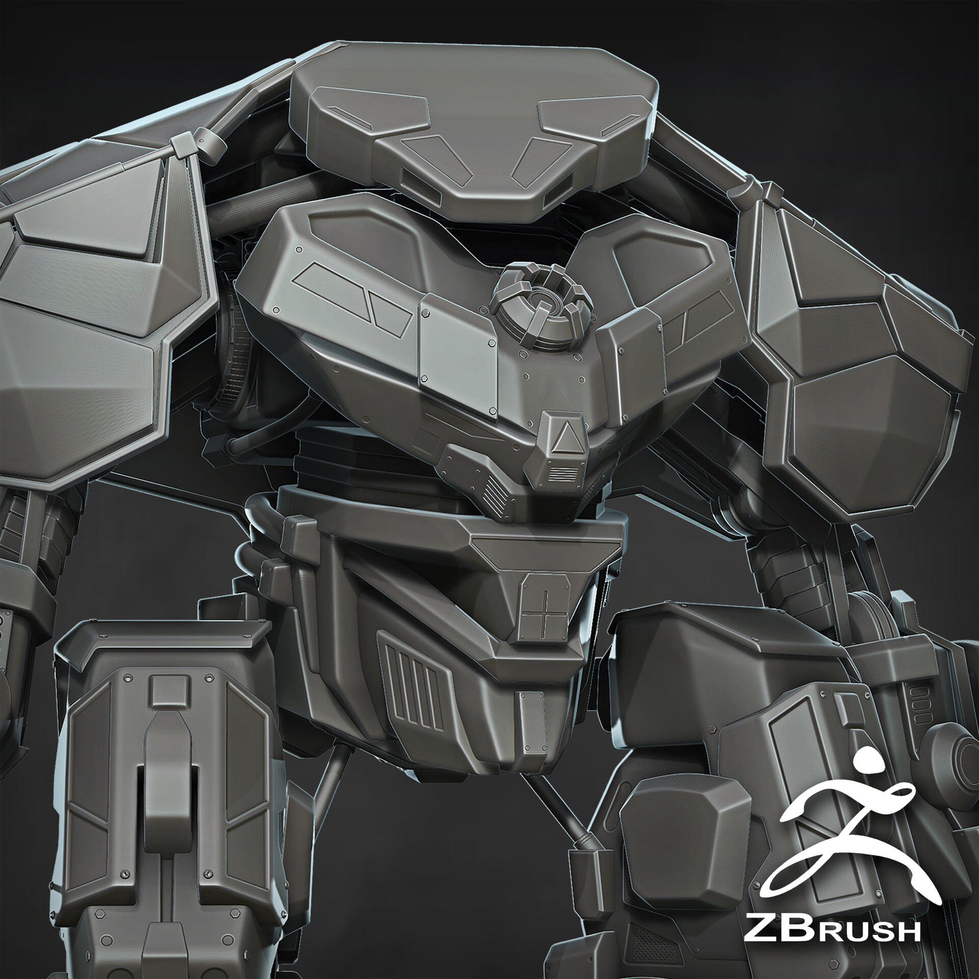 ArtStation - Mecha High Poly Renders