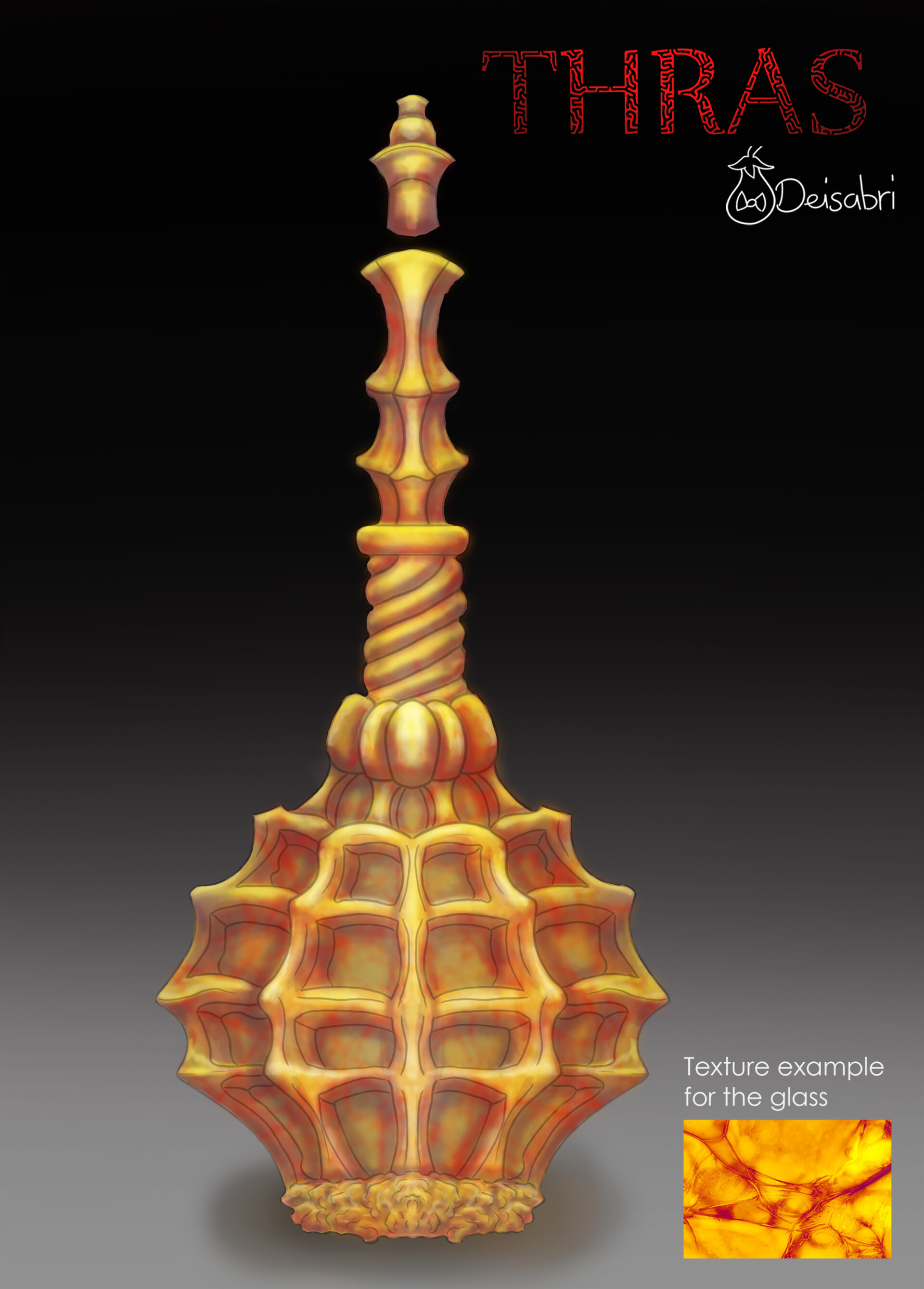 ArtStation - Thras- Left Handed Elf Glass Bottle