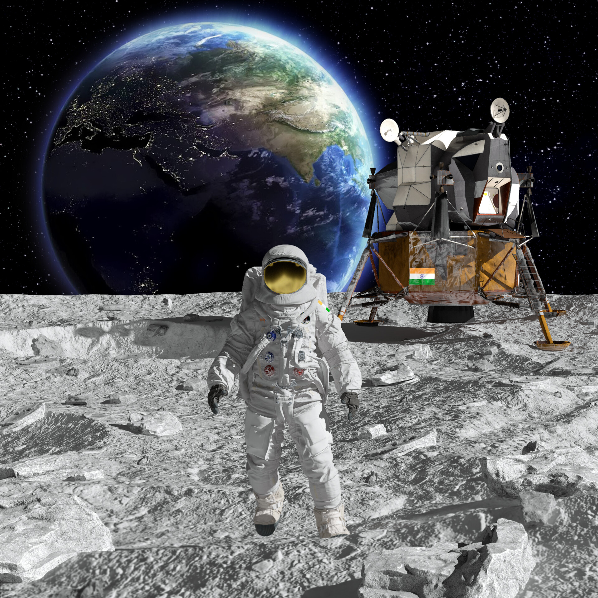 ArtStation - Moon Landing