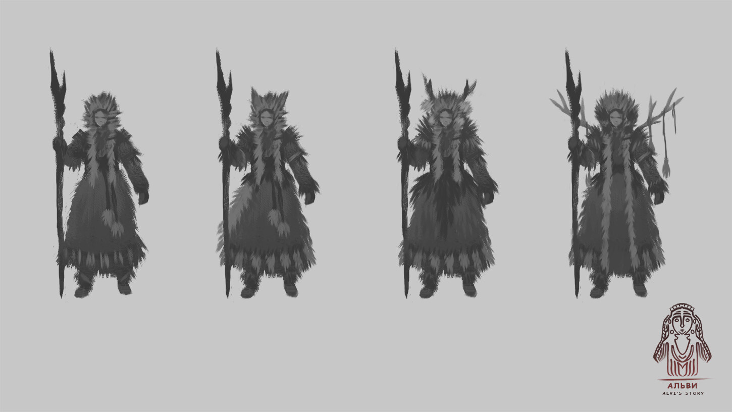 ArtStation - A character design. Thumbnails.