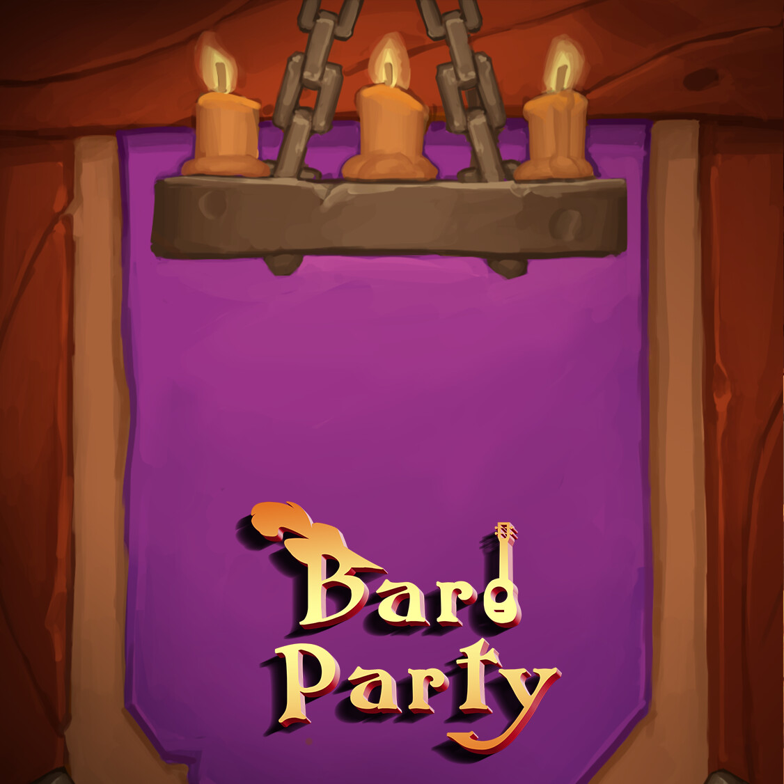 ArtStation - Backgrounds - Bard Party card game