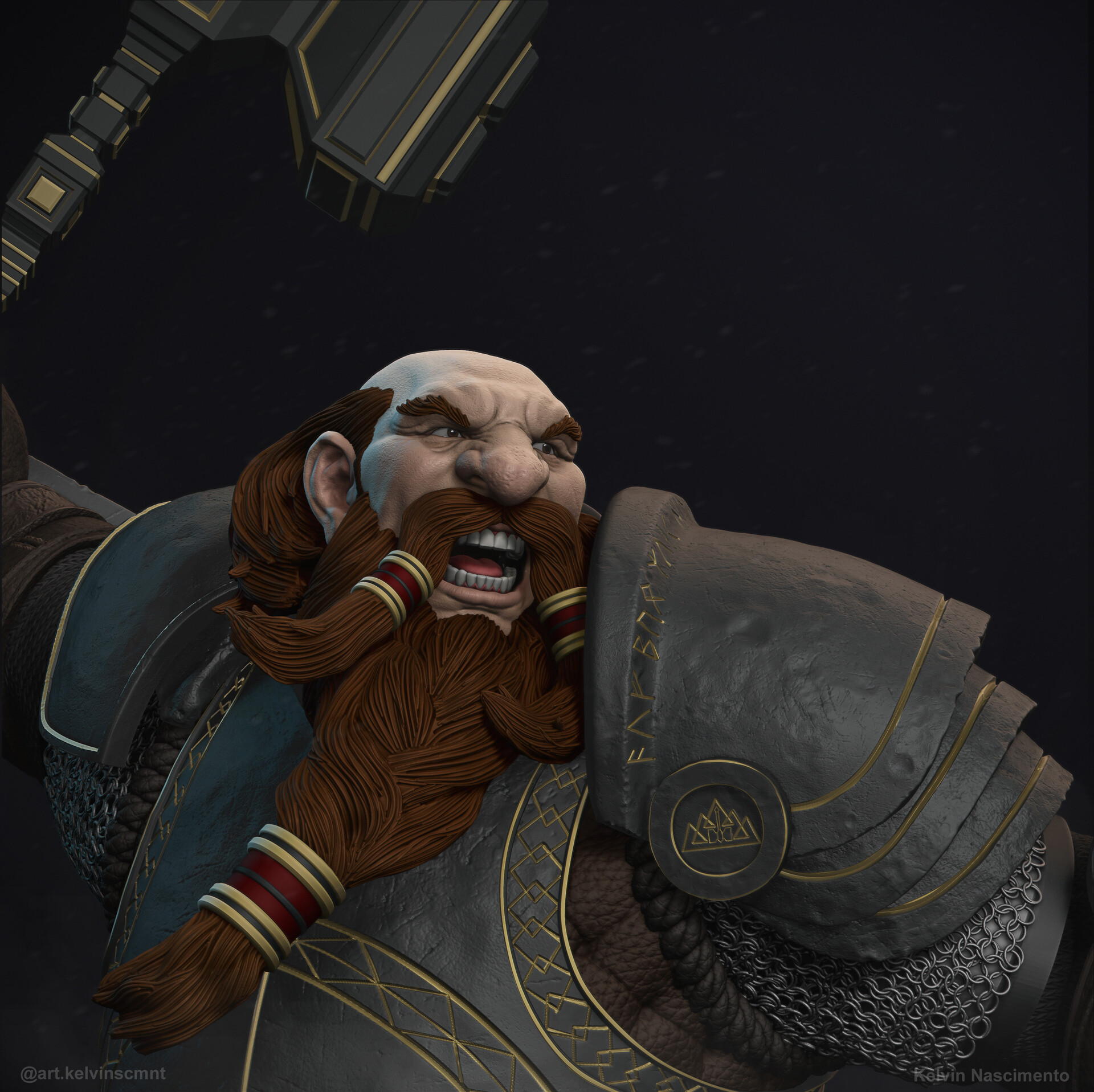 ArtStation - Ulgrim Shieldbreaker Statue 1/4 scale