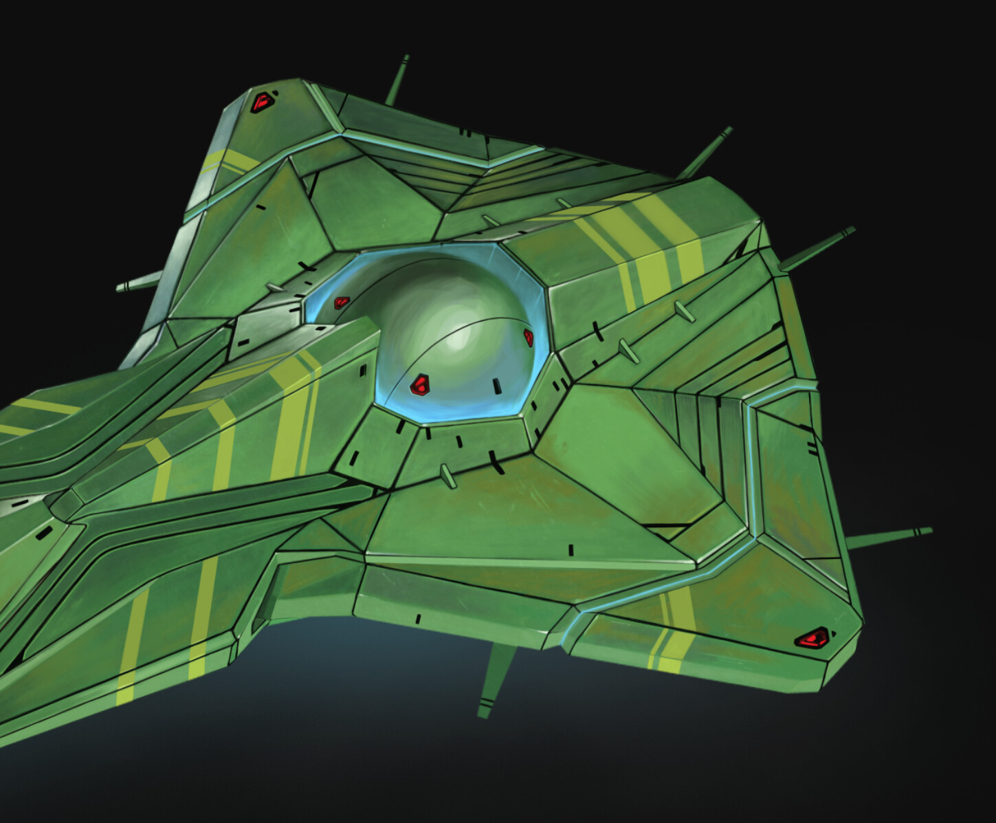 ArtStation - Sentinel Spaceship Concept Design