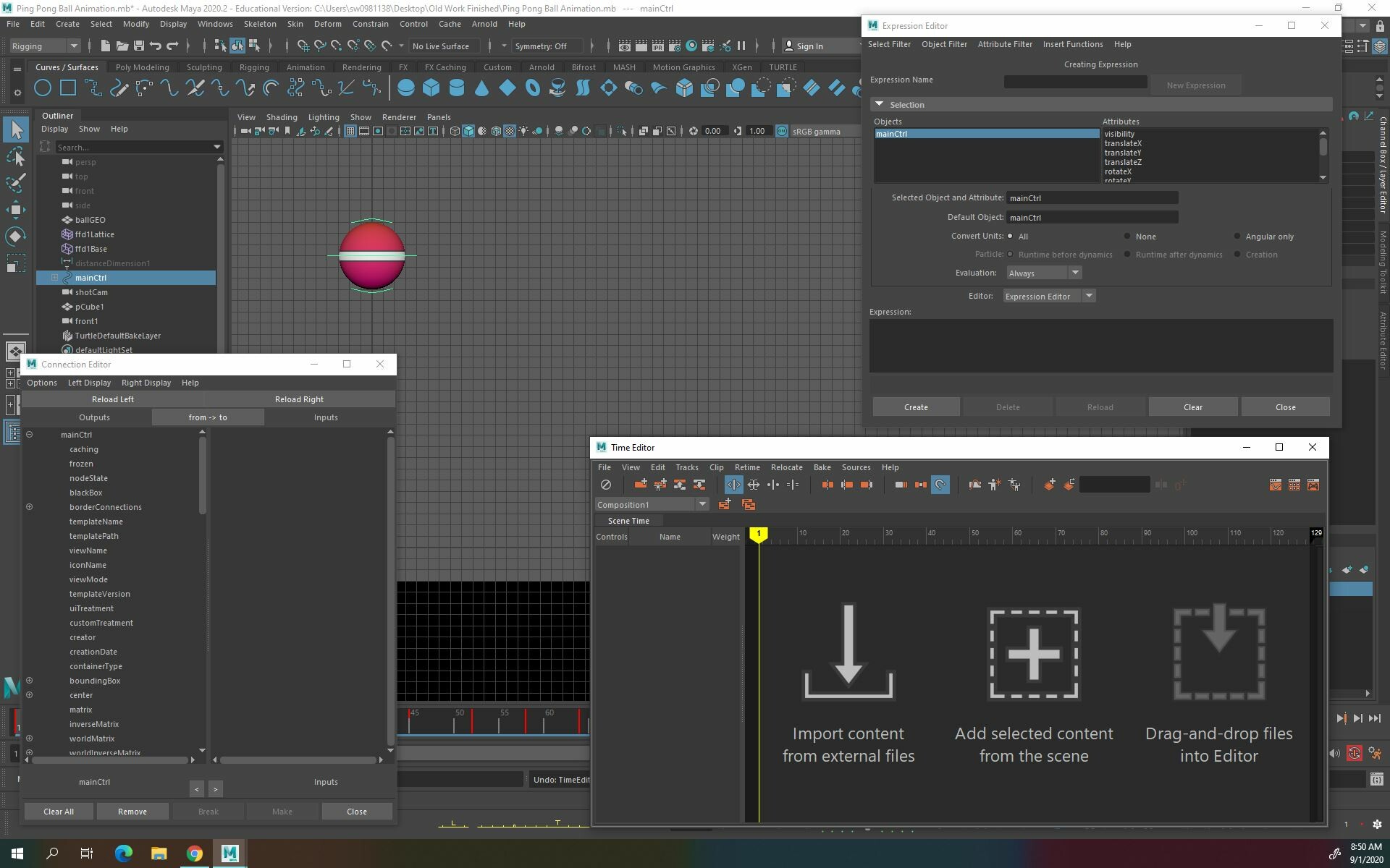 ArtStation - Learning about fundamentals of weight, Time Editor, and ...