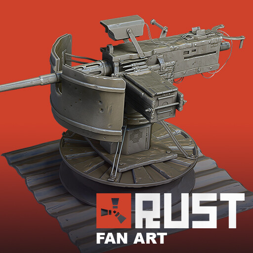 ArtStation - Rust turret fan art